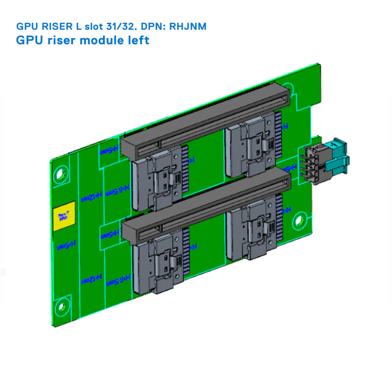 Dell Poweredge R750Xa Left GPU Riser Left | 9TR6X - ECS