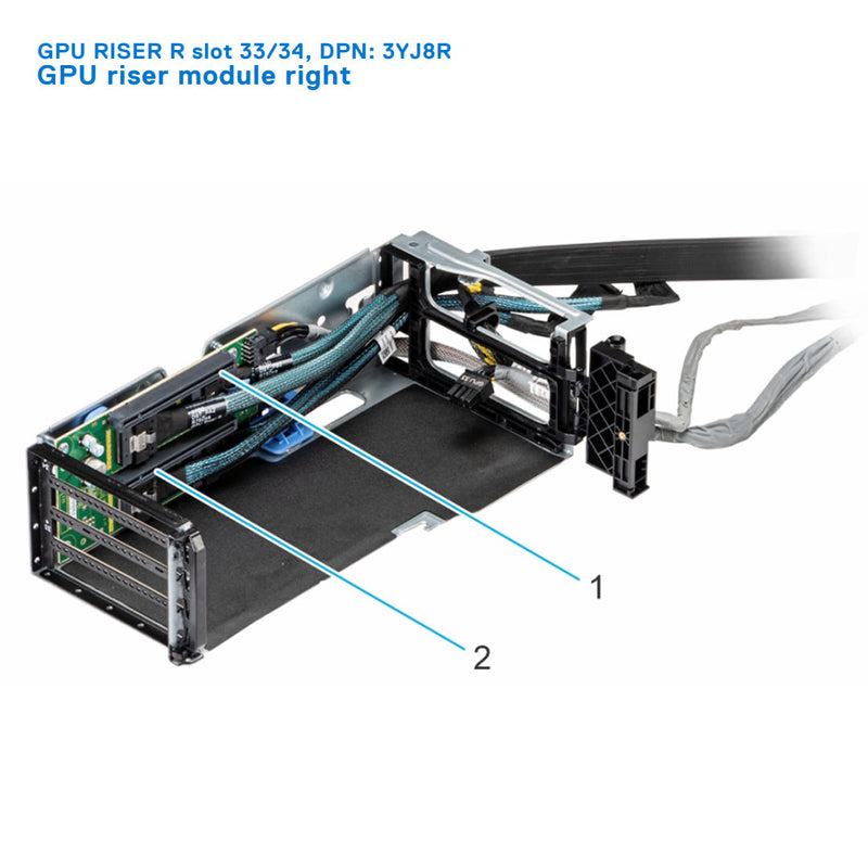 Dell Poweredge R750Xa GPU Riser Right | 12XPY - ECS