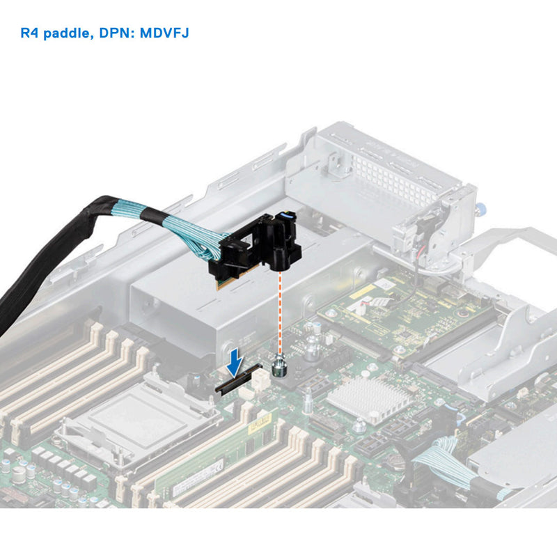Dell Poweredge R750Xa Riser 4 Paddle Card | MDVFJ - ECS