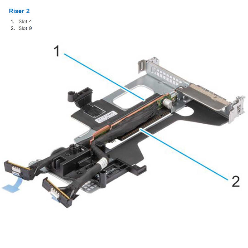 Dell PowerEdge R960 Riser Config3. 2 x16 LP + 2 x16 FH + 4 x16 DW - ECS