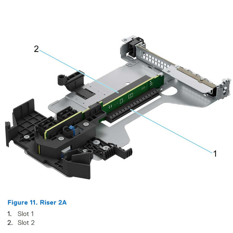 Dell PowerEdge R660XS Riser Config 1 R1A + R2A - ECS