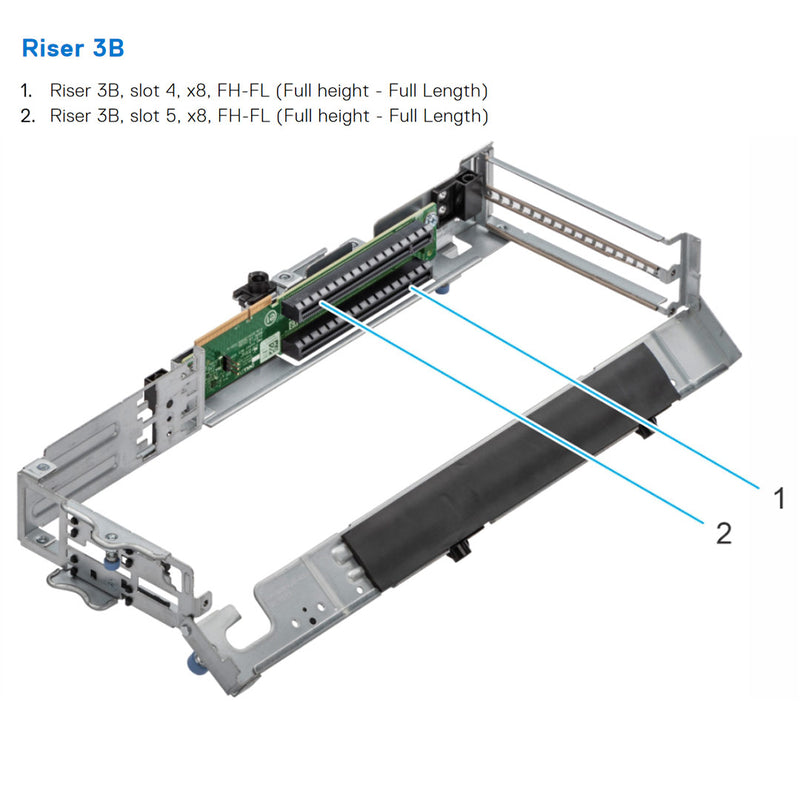 Dell Poweredge Xr12 Riser Configuration 1 | R1B+R2B+R3B - ECS