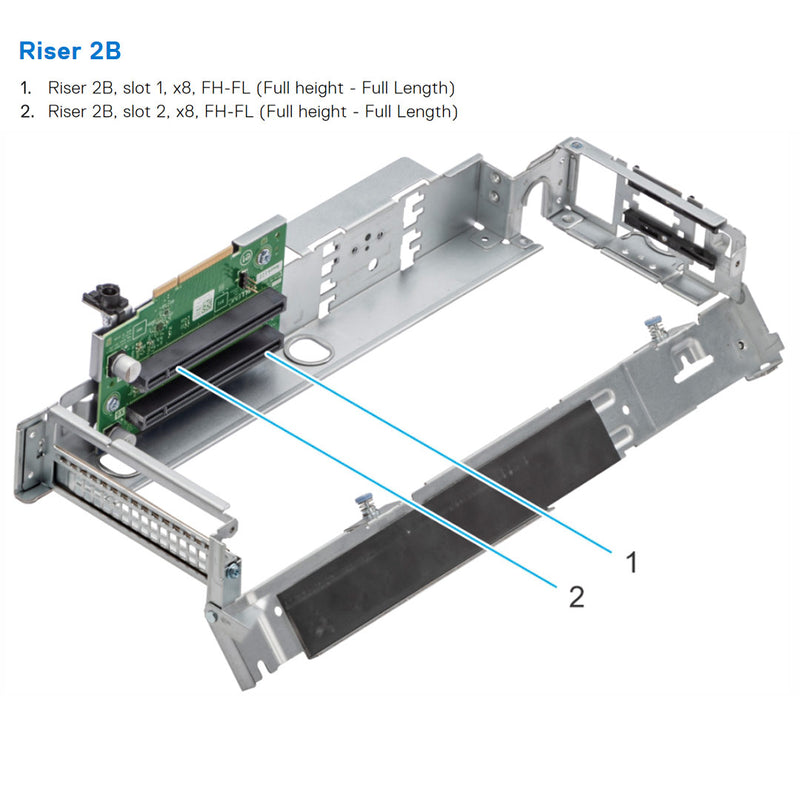 Dell Poweredge Xr12 Riser Configuration 1 | R1B+R2B+R3B - ECS