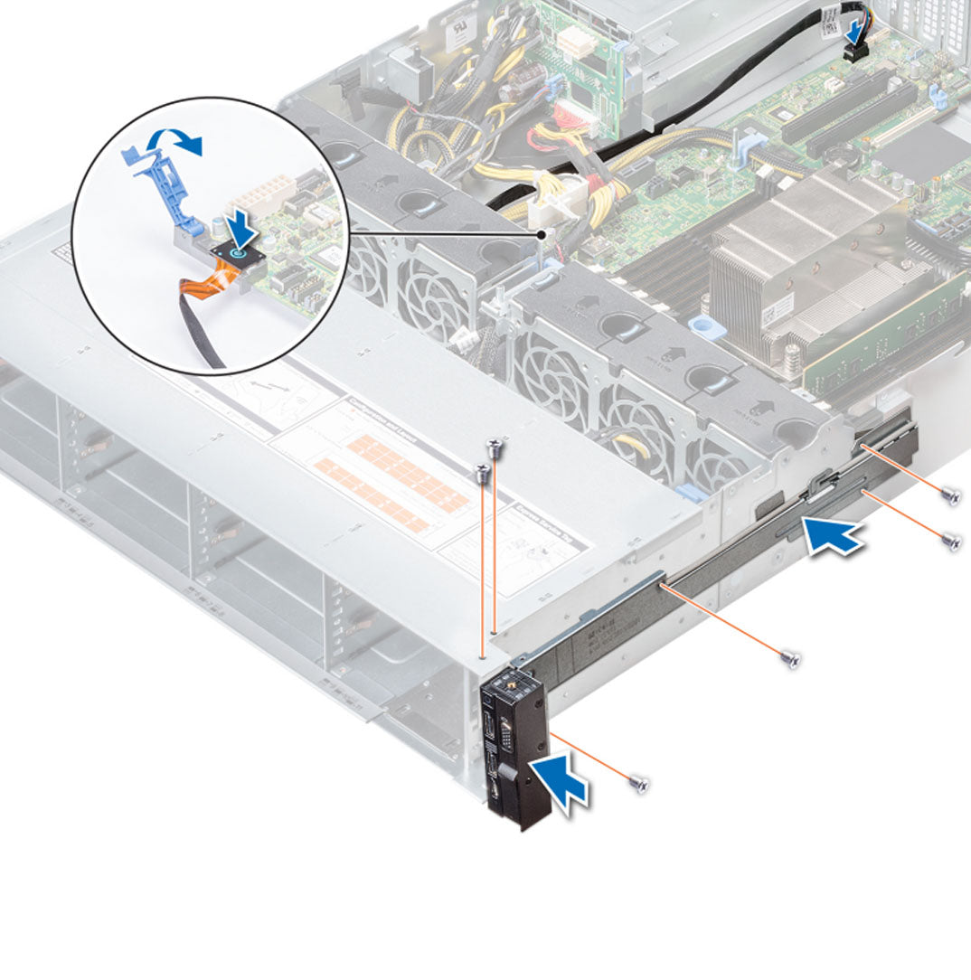 Dell 1U Left Mounting Bracket | 4F0DX - ECS