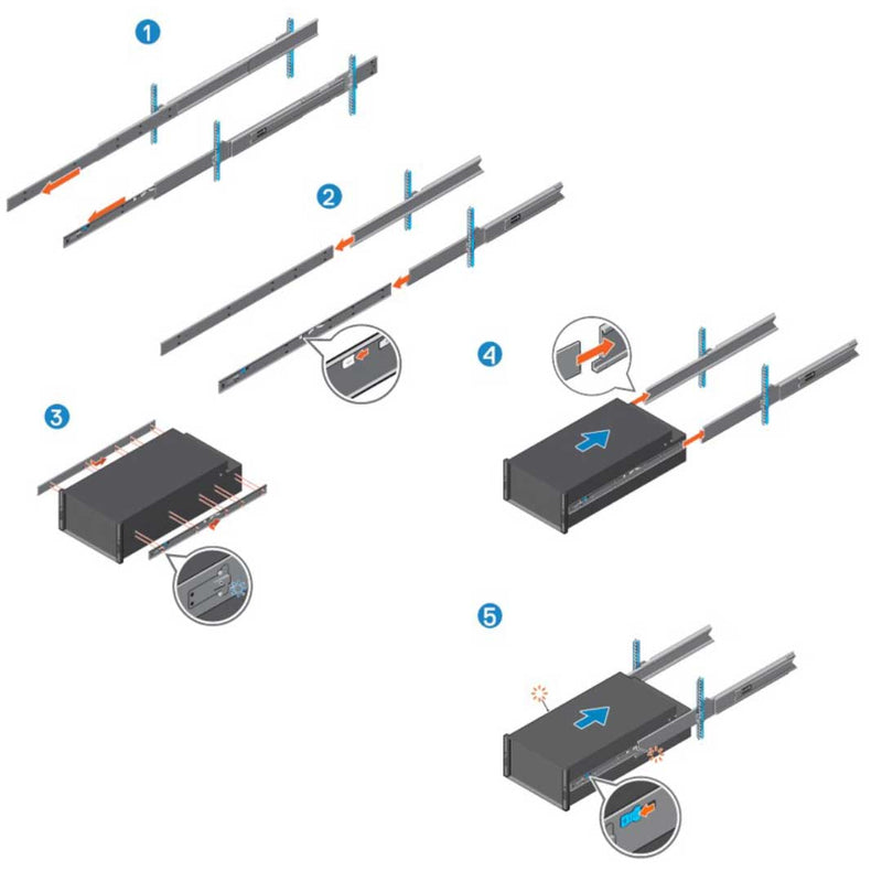 Dell B28 Stab-in sliding rails for 4-post racks | DVT88 - ECS