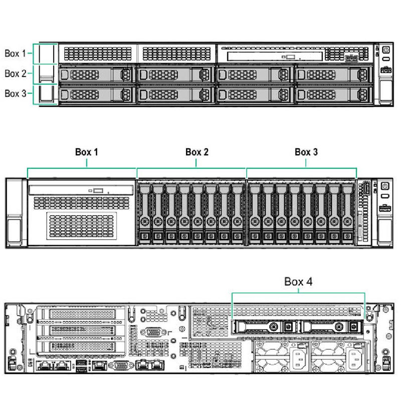 HPE ProLiant DL180 (G10) 4210R 2.4GHz 10 Core 1P 16GB-R S100i 8SFF 500W ...