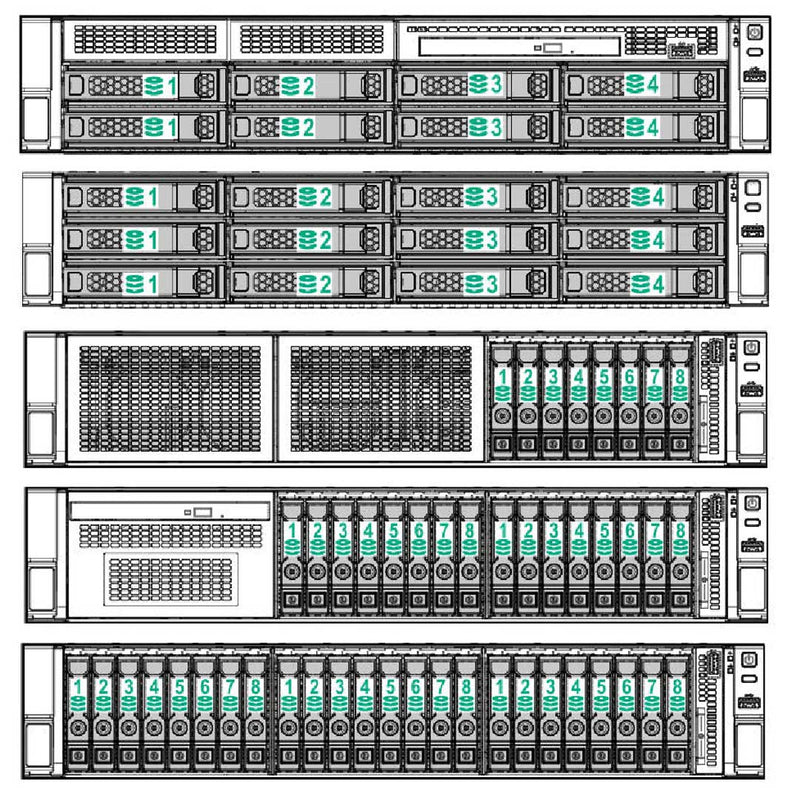 HPE ProLiant DL180 (G10) 4208 2.1GHz 8 Core 1P 16GB-R P816i-A 12LFF ...