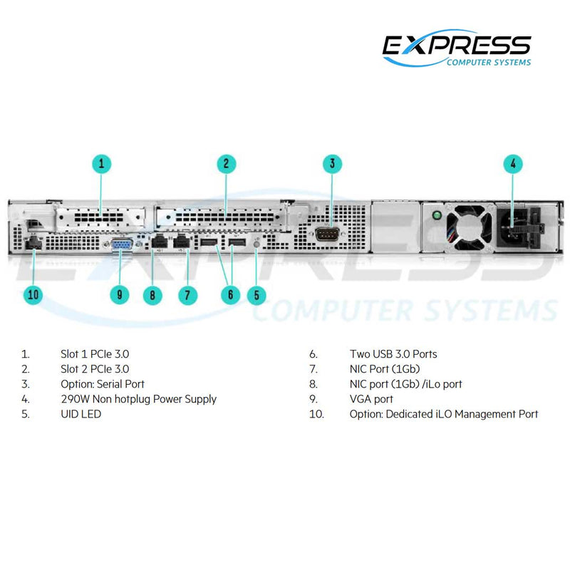 HPE ProLiant DL20 (G10) Performance Rack Server E-2236 1P 16GB | P17081-B21 - ECS
