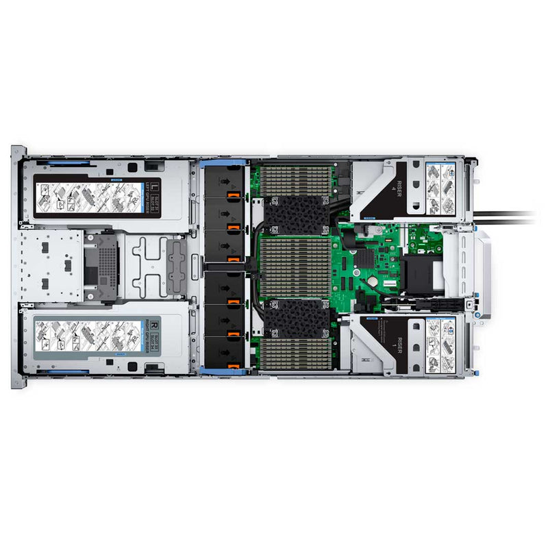 R6JXM | Dell PowerEdge R760XA Rack Server Chassis (8x 2.5") - ECS