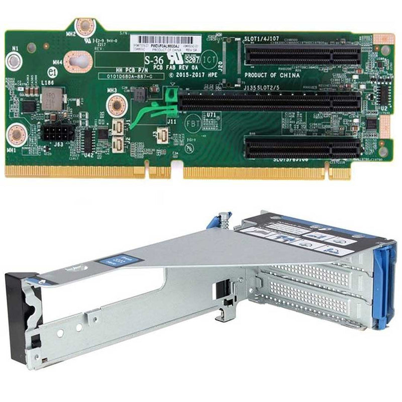 HPE DL (G10) Primary/Secondary x8/X16/X8 Riser Kit | 870548-B21 - ECS