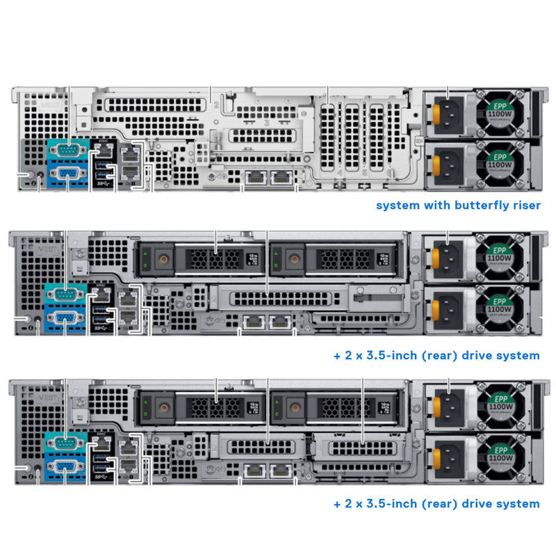 94P80 | Dell PowerEdge R540 Rack Server Chassis (8x3.5") - ECS
