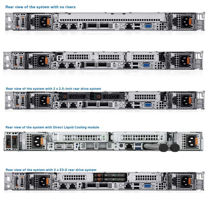 Dell PowerEdge R6615 Rack Server Chassis (14x EDSFF) - ECS