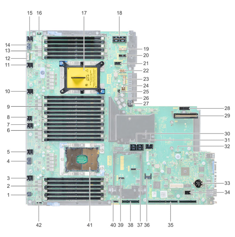 WRPXK | Dell Poweredge R740 System Board Motherboard - ECS