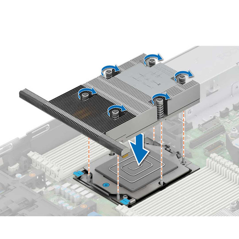 Dell R6625 Standard 1U Heat Sink (HSK) - ECS