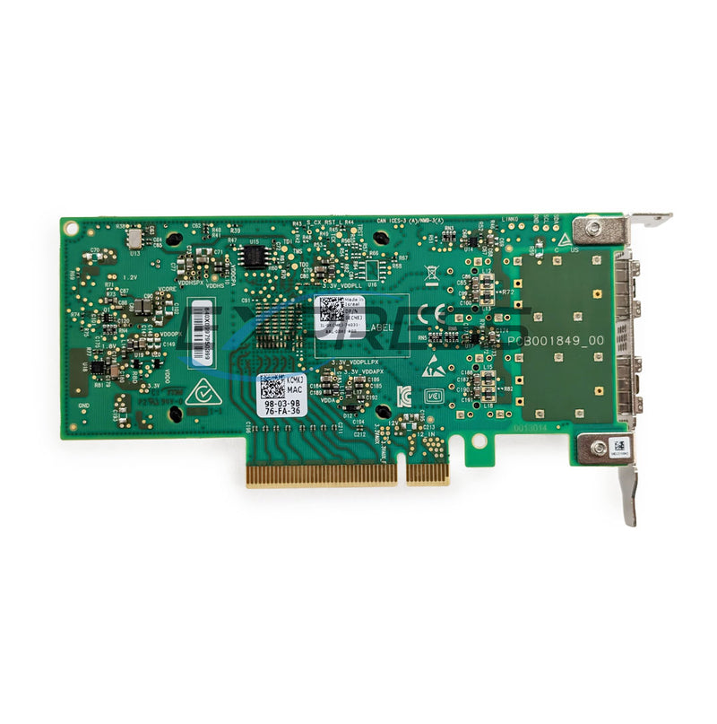 KCMKJ | Dell Mellanox ConnectX-5 (CX5) Dual Port SFP28 10/25GbE CNA LP Adapter (CX512A) - ECS