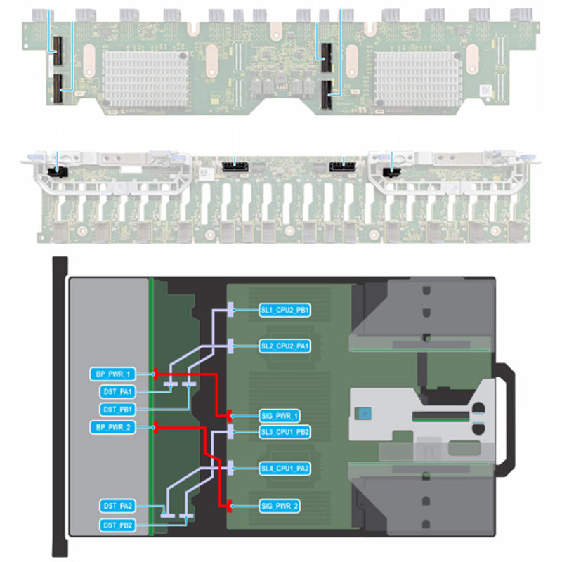 Dell PowerEdge R750 Rack Server Chassis 24x2.5" w/ NVMe Switch - ECS