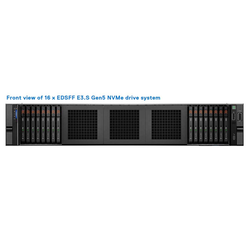 Dell PowerEdge R760 Rack Server Chassis (16x 2.5" EDSFF E3.S) - ECS