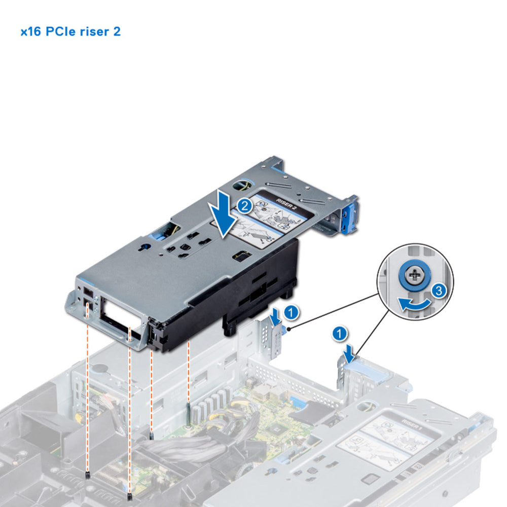 HPE Apollo 4200 Gen10 Plus PCIe Secondary and Tertiary Riser Kit | P28 ...
