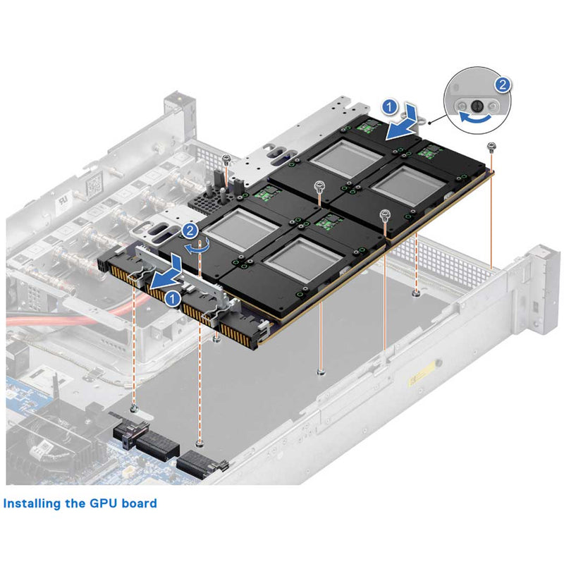 Dell PowerEdge XE9640 Rack Server Chassis with Nvidia GPU - ECS