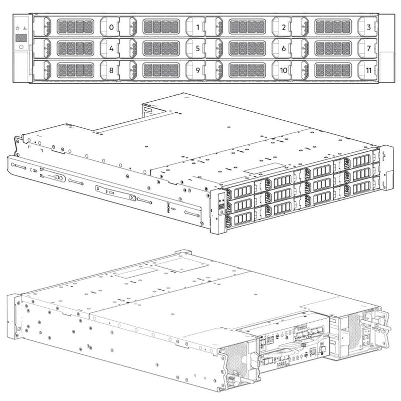 Dell PowerVault ME412 12x3.5" SAN Expansion Storage Array CTO - ECS