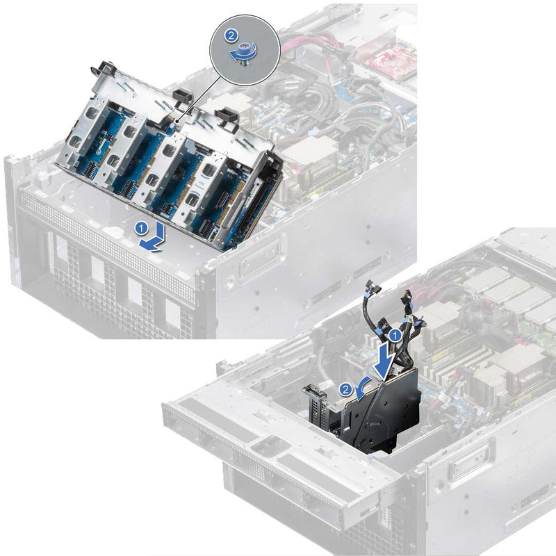 Dell PowerEdge XE9680 PCI-e Switch Board (PSB) Riser Module 2x16 PCI-e ...