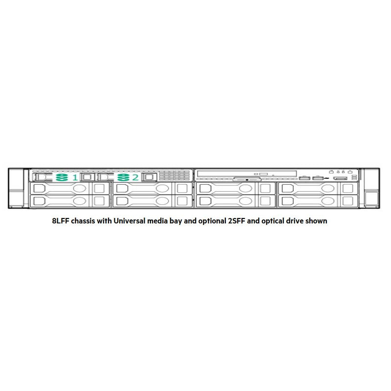 HPE ProLiant DL380 Gen11 8 LFF NC Chassis Rack Server - ECS
