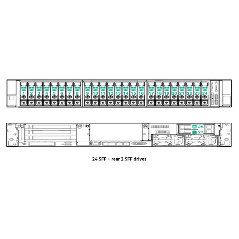 HPE ProLiant DL380 8SFF NC Rack Server (G11) CTO - ECS