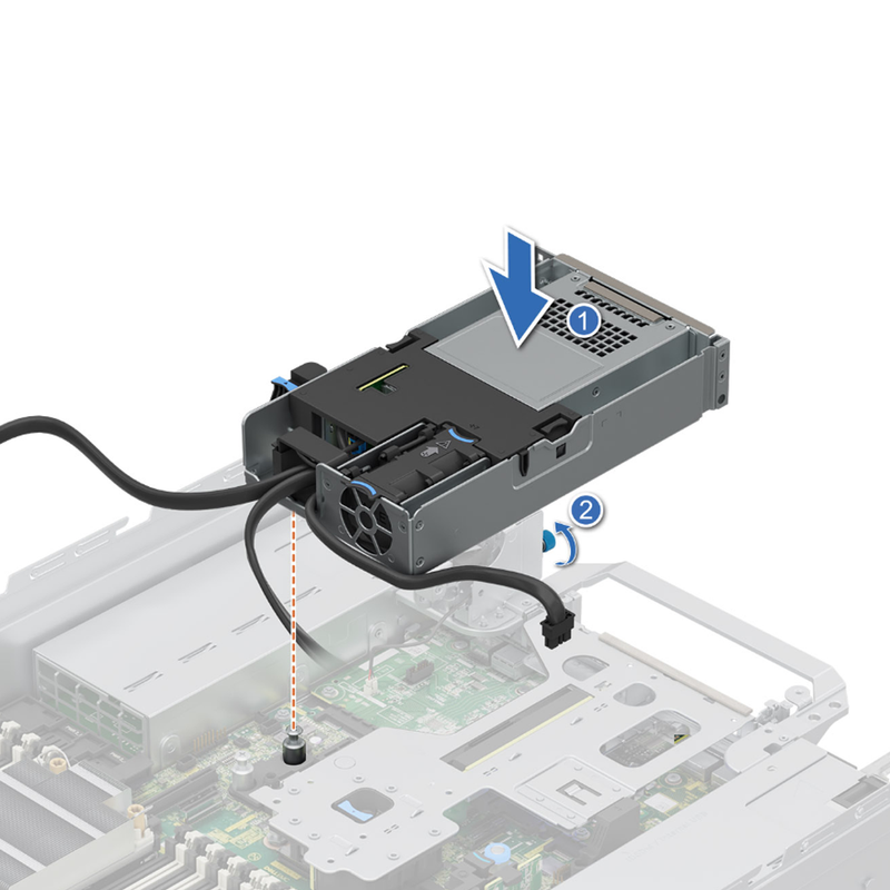 Dell R760 4xEDSFF E3.S NVME SSD Gen 5 Rear Drive Cage - ECS