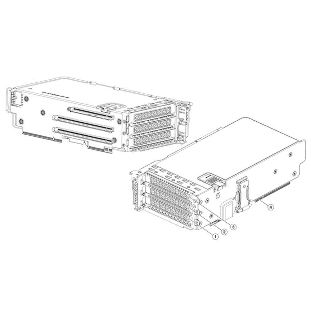 HPE ProLiant DL380 Gen11 2U x8/x16/x8 Secondary Riser Kit | P48802-B21 ...
