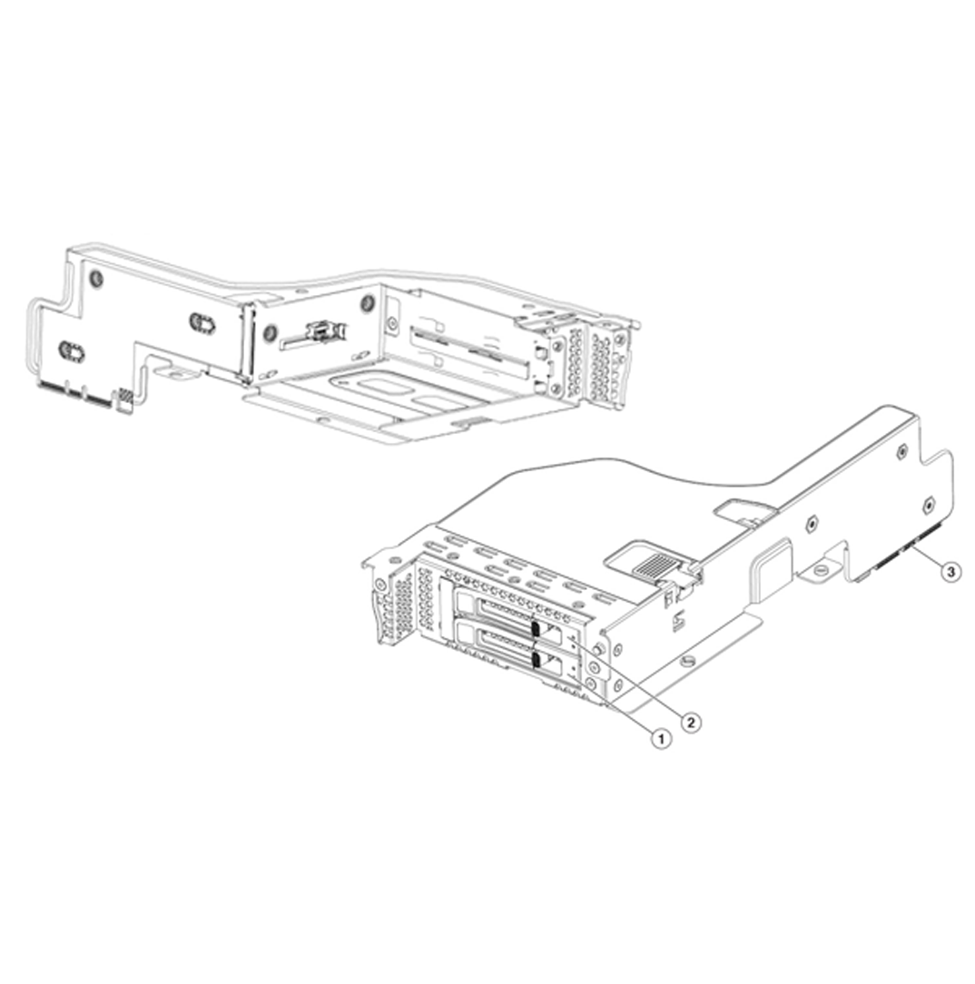 HPE ProLiant DL380 Gen11 2U x8/x16/x8 Secondary Riser Kit | P48802-B21 ...