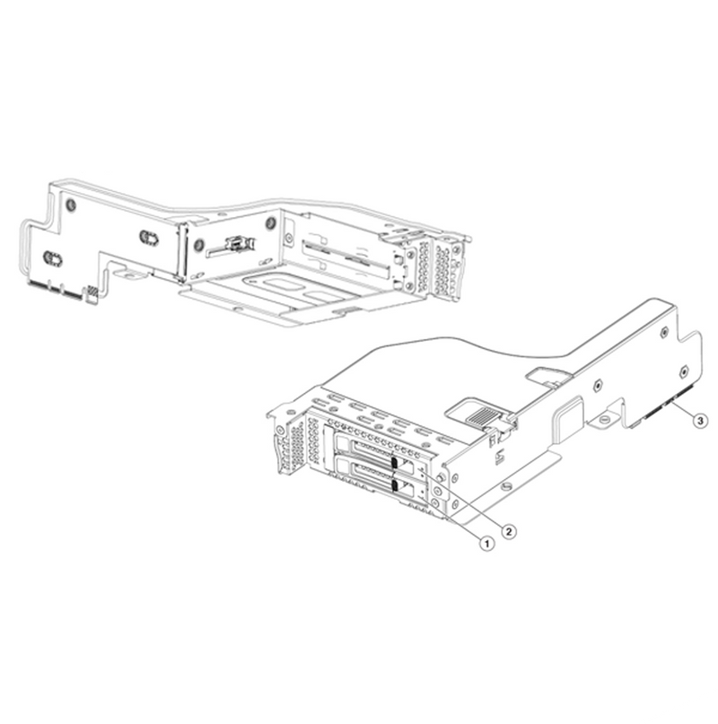 HPE ProLiant DL380 Gen11 2U x8/x16/x8 Secondary Riser Kit | P48802-B21 ...