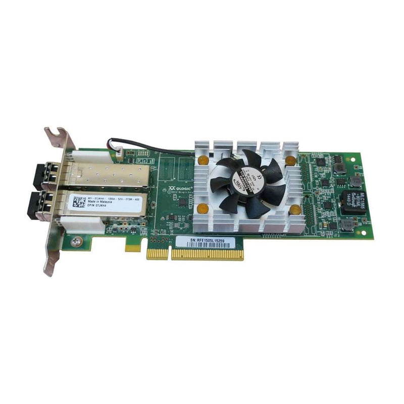 7JKH4 | Dell QLogic 2662 Dual Port 16Gb SFP+ HBA x8 PCIe LP - ECS