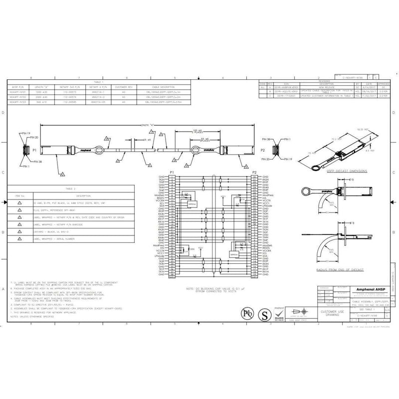 NetApp X66211A-05 - 0.5m Data Cable with Plug QSFP28/QSFP28 | QSFP28-Q ...