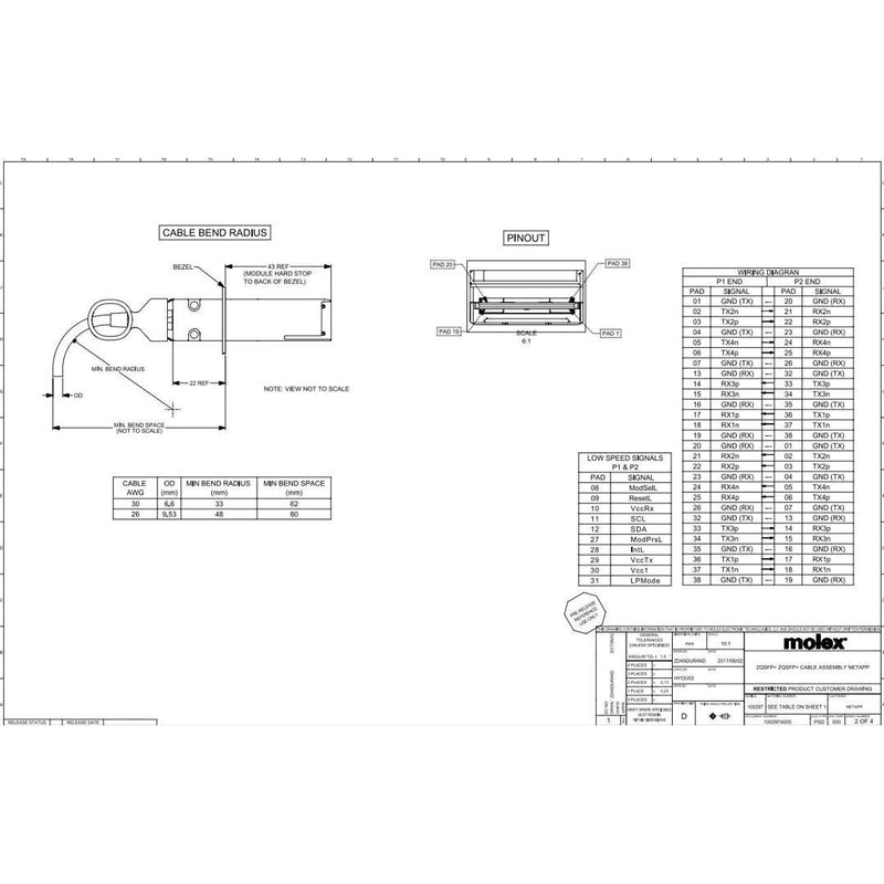X66211A-1 | NetApp QSFP28 to QSFP28 1m Data Cable with Plug - ECS