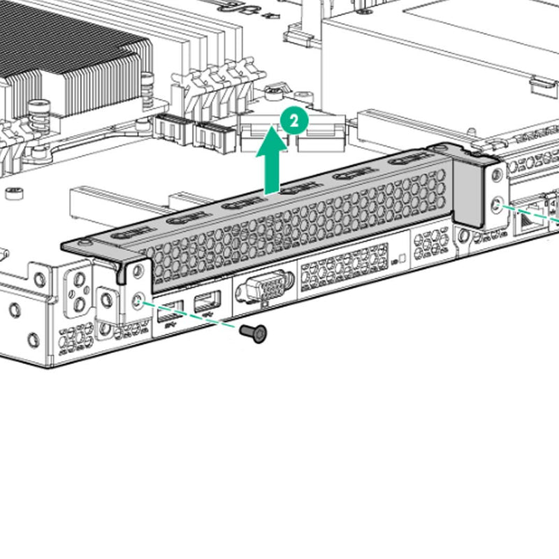 790515-001 | HPE DL 1U Slot 2 and Slot 3 PCI Blank Cover - ECS