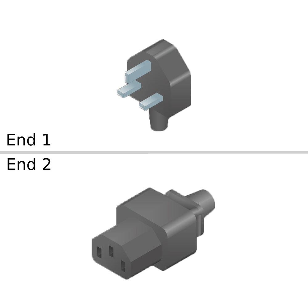 Power Cables Tagged "plug-type-bs1363-iec60320-c13" - ECS