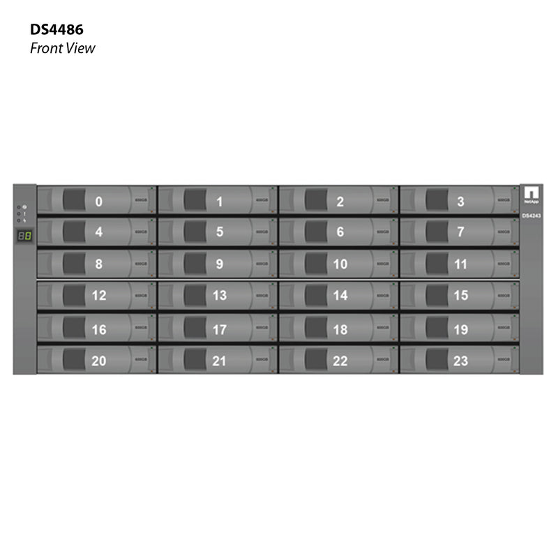 DS4486-192TB-R6-C | NetApp DS4486 Expansion Shelf 24x 8TB (2x4TB) 7.2K ...
