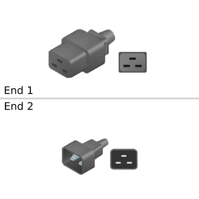 X800-42U-30-IND-BIS | NetApp IEC60320-C19 to IEC60320-C20 0.76m Power ...