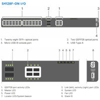 Dell EMC PowerSwitch S4128F-ON 28-Port 260W (ONIE) Switch - ECS