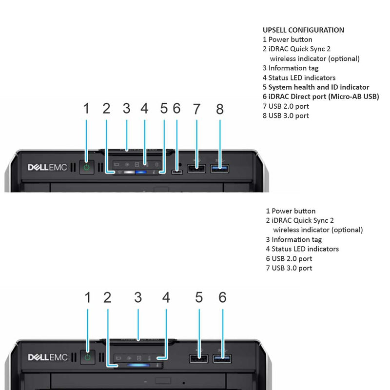 Dell PowerEdge T550 Tower Server Chassis (24x2.5") - ECS