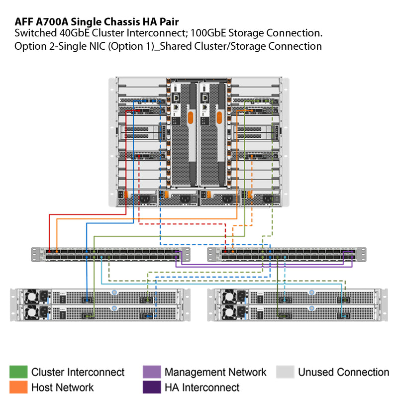 NetApp AFF-A700 Dual Controller Filer Head (HA) - ECS