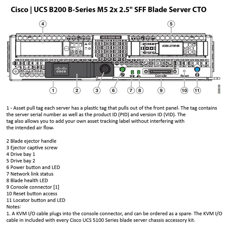 Cisco UCS B200 M5 SFF Blade Server (Distribution) | UCSB-B200-M5-CH - ECS