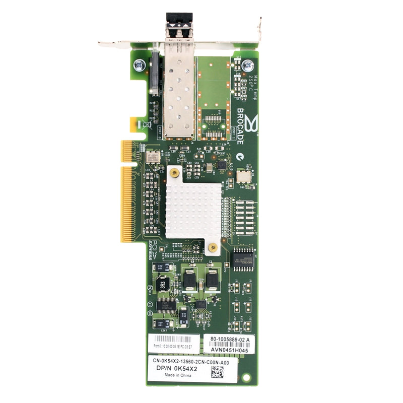 Dell Brocade 815 Single Port 8Gb Fibre Channel SFP+ x8 PCI-e HBA Low ...