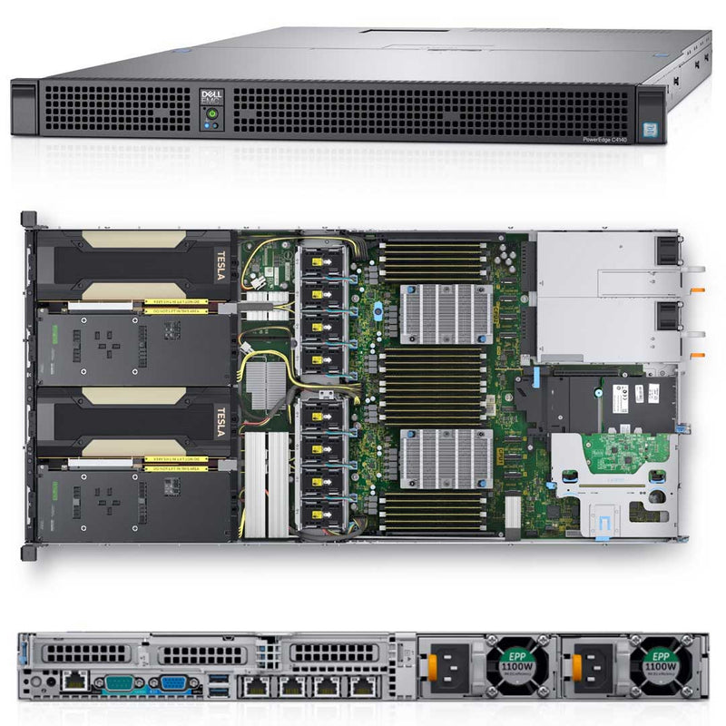 Dell PowerEdge C4140 PCIe GPU Rack Server Chassis - ECS