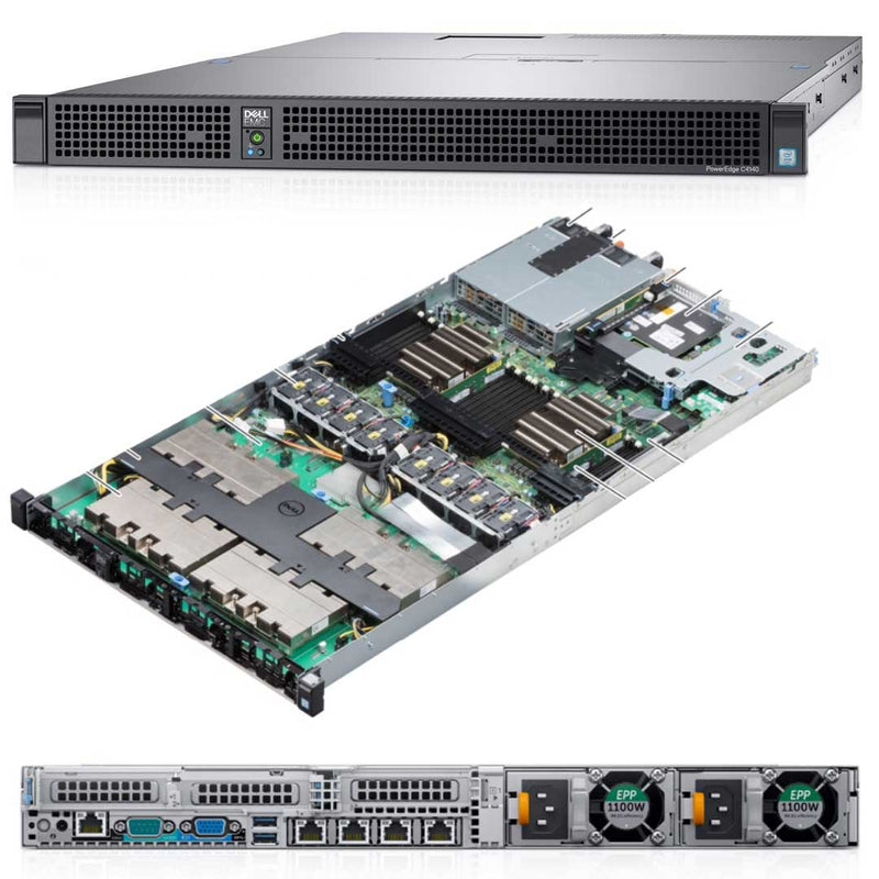 Dell PowerEdge C4140 SMX2 NVLink GPU Rack Server Chassis - ECS