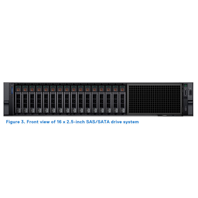 Dell PowerEdge R550 Rack Server Chassis (16 x 2.5") - ECS