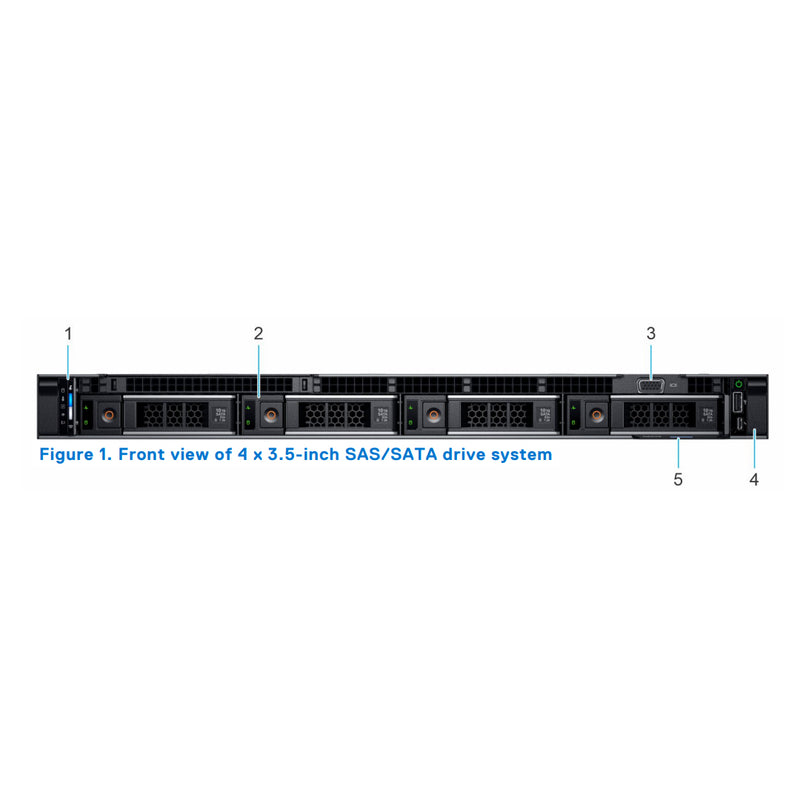 Dell PowerEdge R650 Rack Server Chassis (4x3.5") - ECS