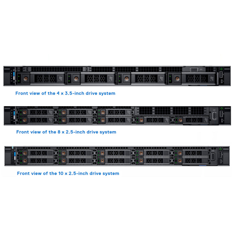 Dell PowerEdge R6525 Rack Server Chassis (10x2.5" NVMe) - ECS