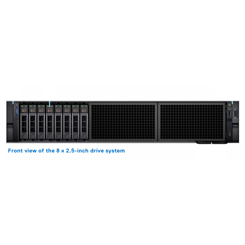 PTNCD | Dell PowerEdge R750 Rack Server Chassis 8x2.5" NVMe SFF - ECS