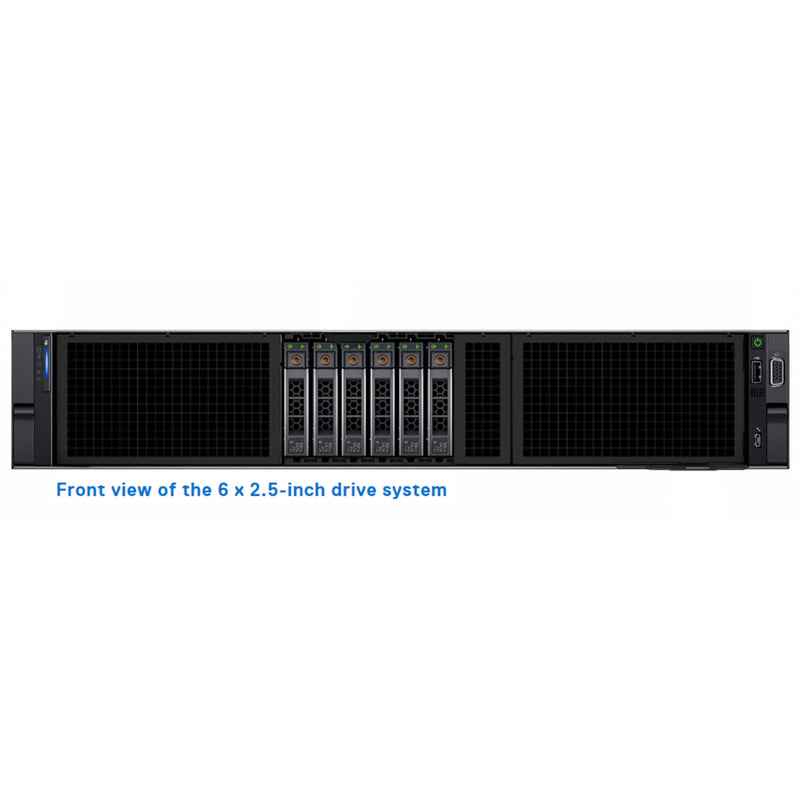 Dell PowerEdge R750xa Rack Server Chassis 6x2.5" NVMe Direct Attached ...